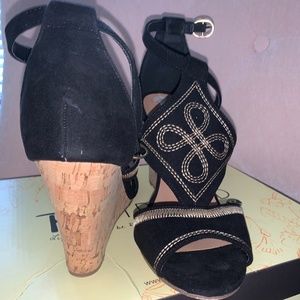 Restricted | Shoes | Restricted Sweet Pie Embroidered Wedge Cork Sandal ...